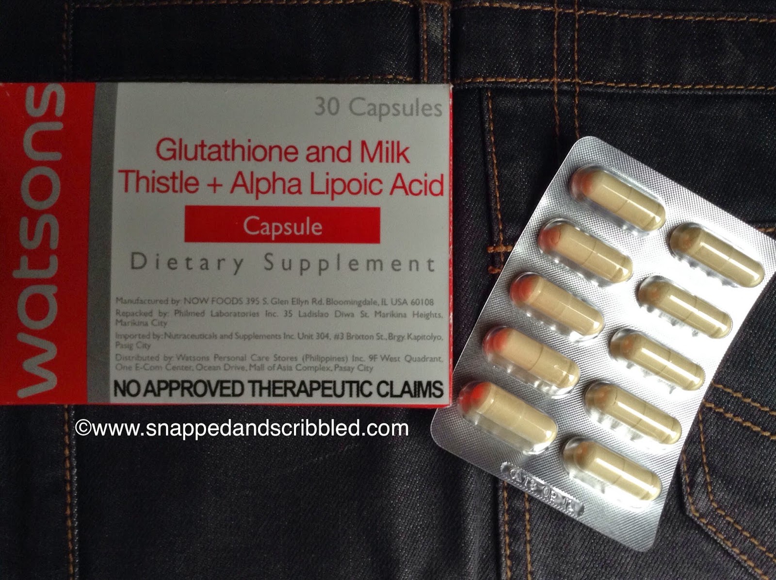 Watsons Glutathione Dietary Supplement - Snapped and Scribbled